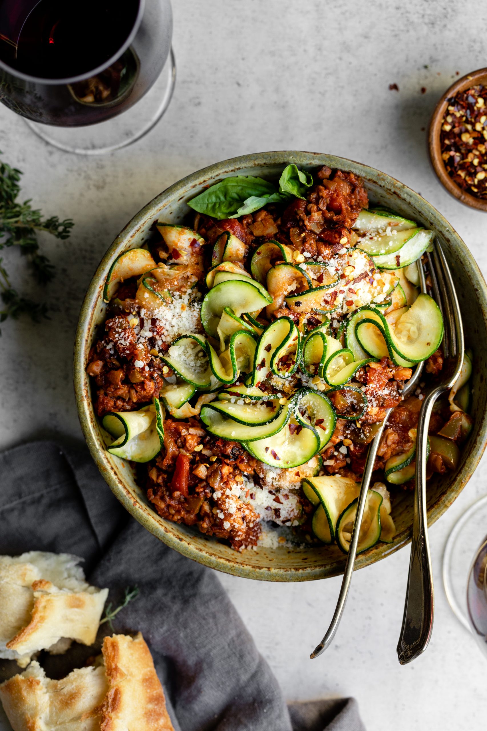Tempeh Spaghetti Sauce with Zoodles - Wedge Community Co-ops