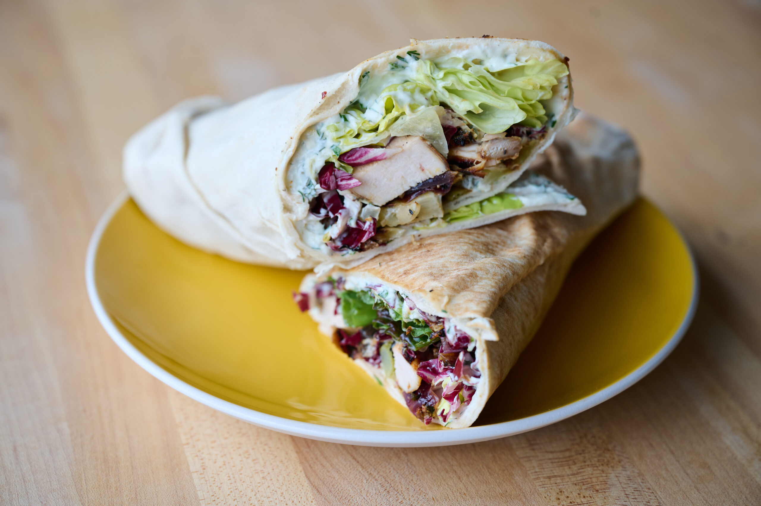 Mediterranean Chicken & Grilled Veggie Wrap - Wedge Community Co-ops